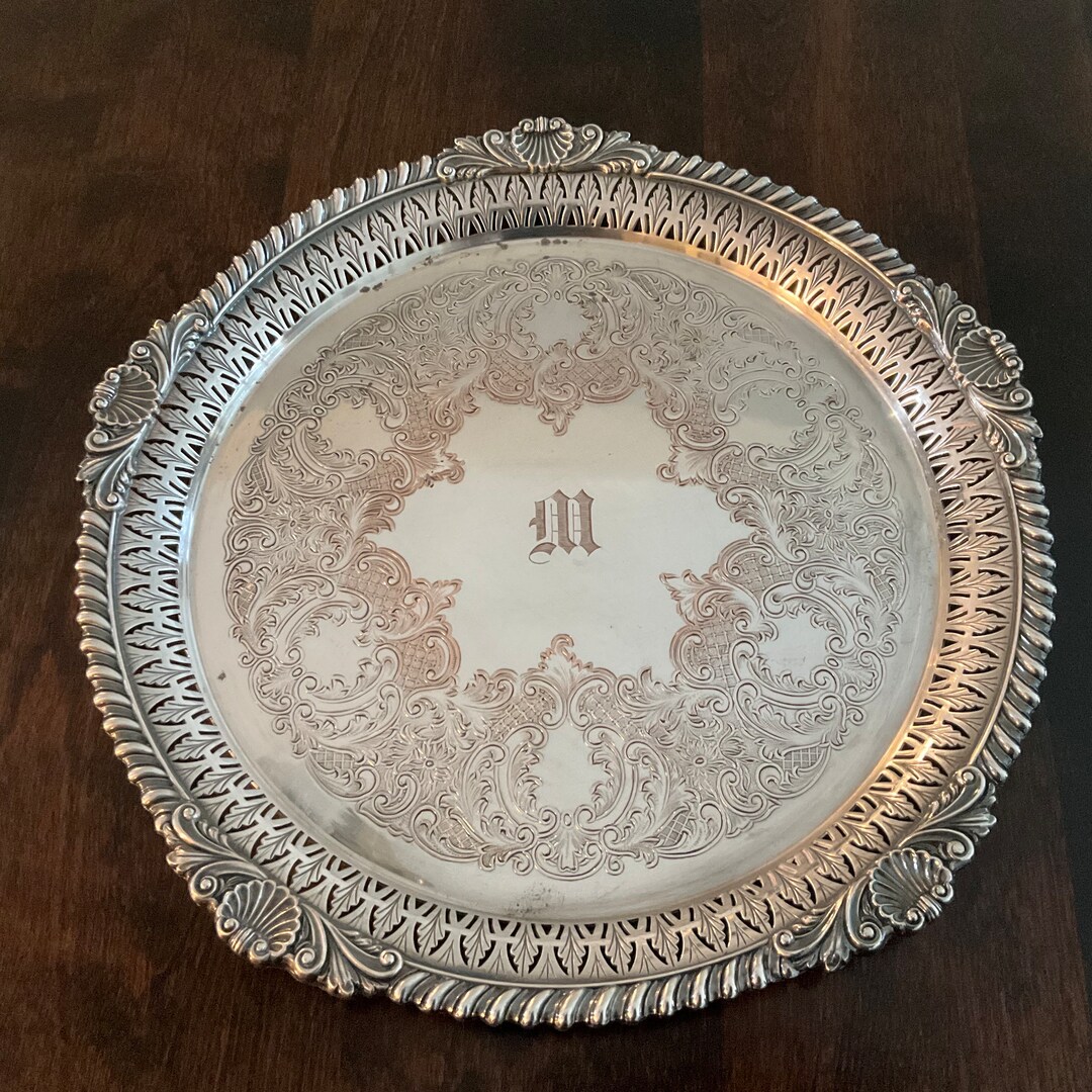 Rideau Silver Pated Tray - Etsy