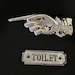 Vintage Style Toilet Sign - Etsy