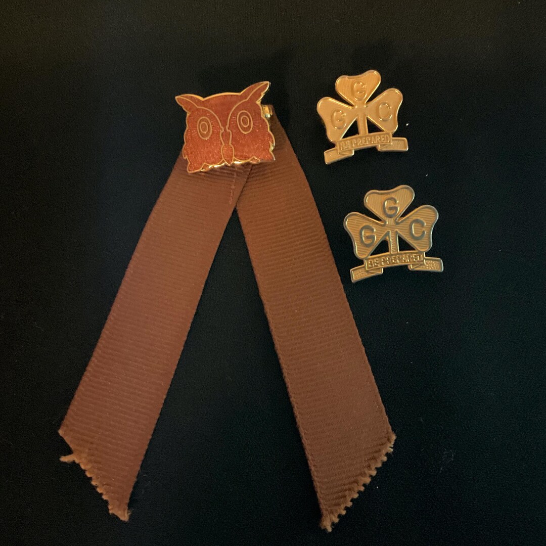 Vintage Girl Guide and Brownie Pins - Etsy