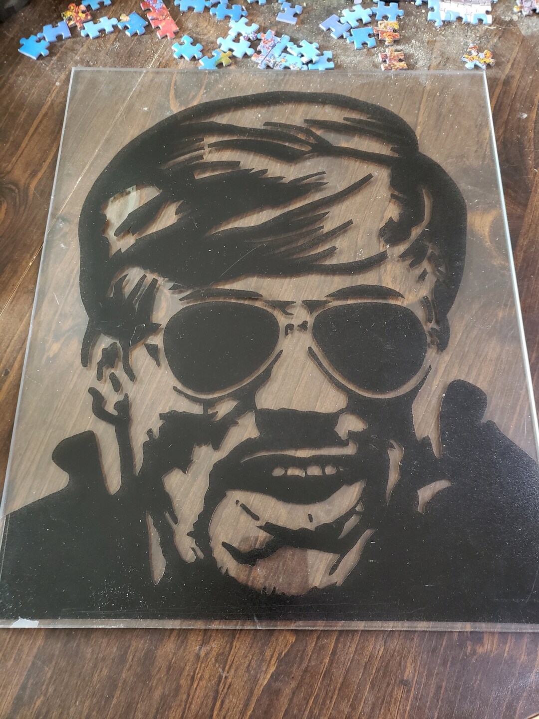 George Attla, Silhouette Portrait - Etsy