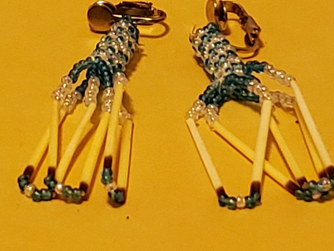 Alaska Native Beaded Ear Rings - Etsy