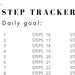 Monthly Step Tracker - Etsy