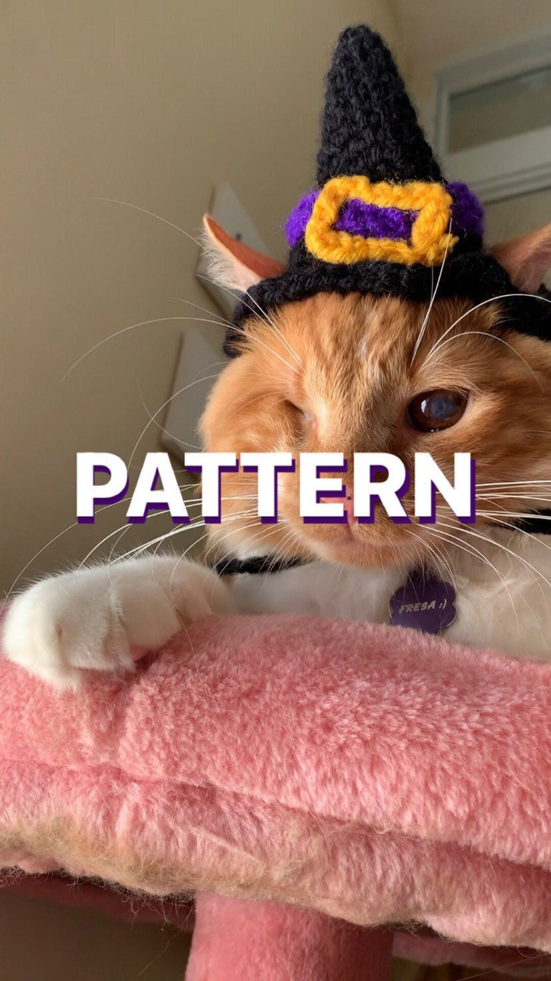 Crochet Cat Witch Hat Pattern - Etsy