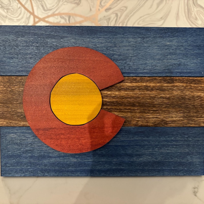 Wood Colorado Flag - Etsy