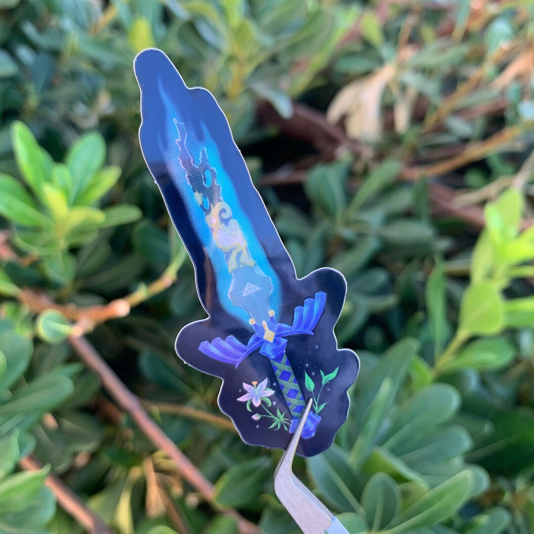 Master Sword Holographic Sticker Tears of the Kingdom BOTW 2 Inspired ...