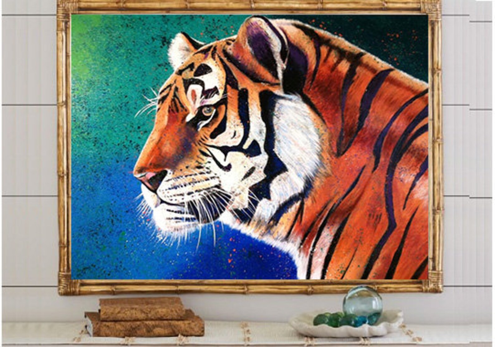 Wildlife Tiger Acrylic Painting Acrylic Canvas Painting Limited Edition ...