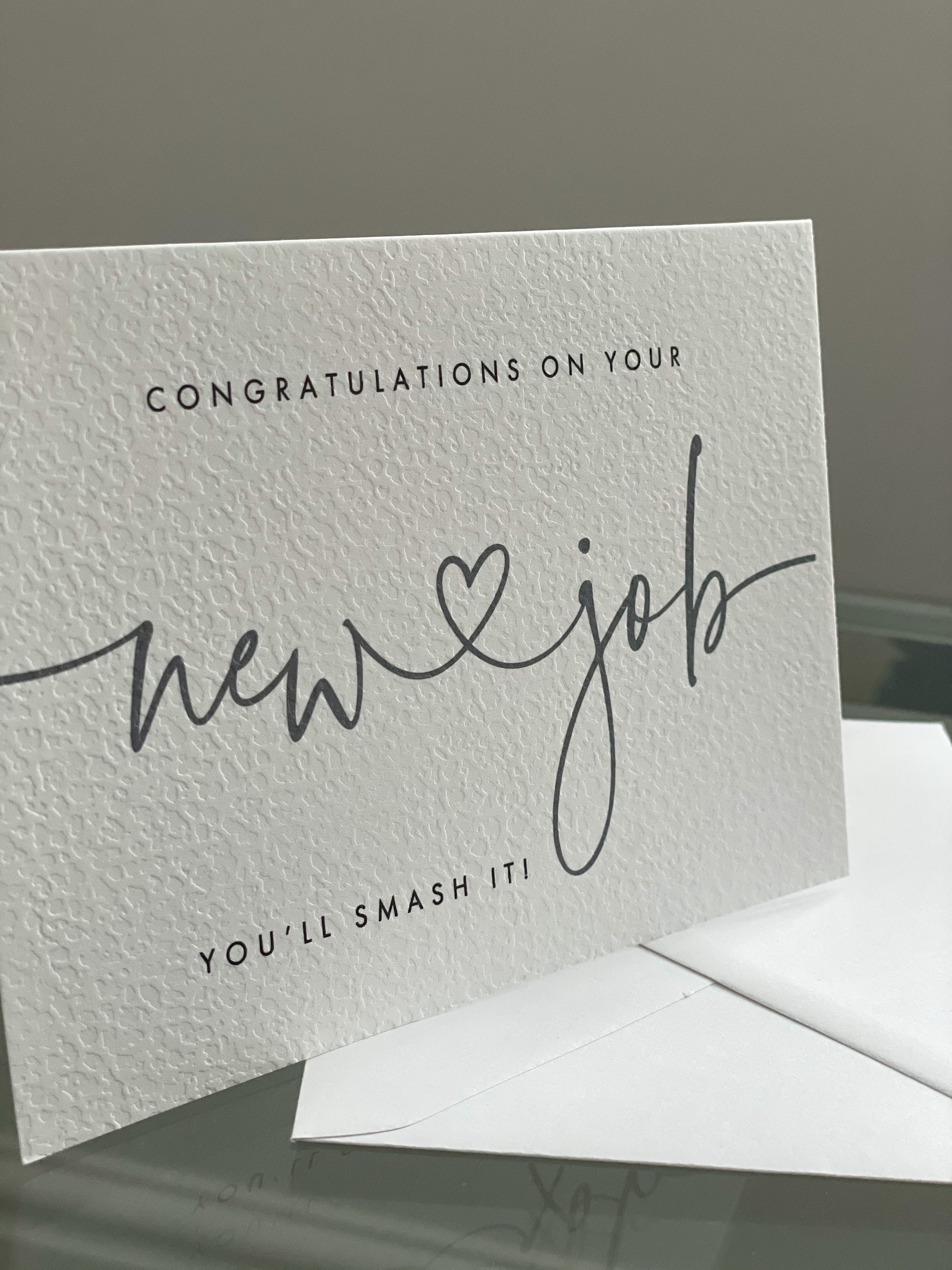 Congratulations New Job Card Celebration Job New Job Good | Etsy