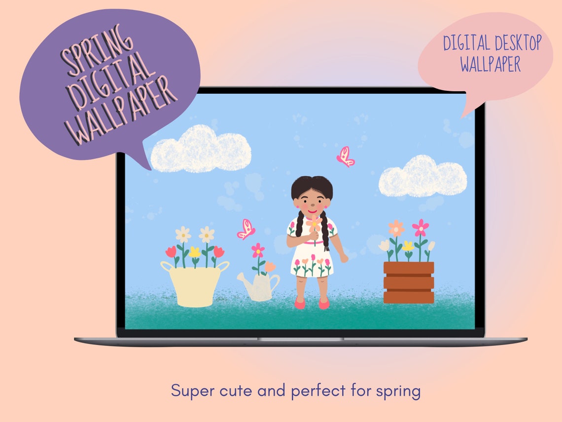 Spring Digital Wallpaper for Mobile and Desktop - Etsy