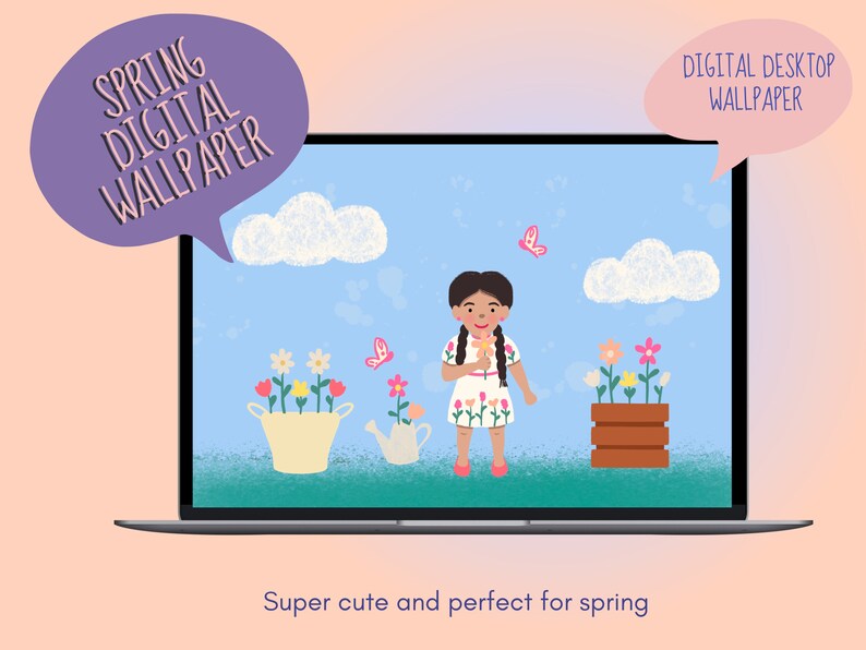Spring Digital Wallpaper for Mobile and Desktop - Etsy