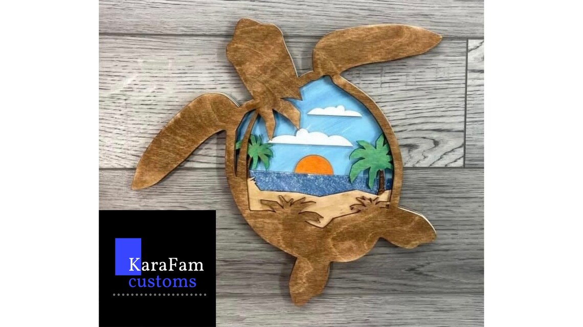 DIY Layered Turtle Sign | Etsy