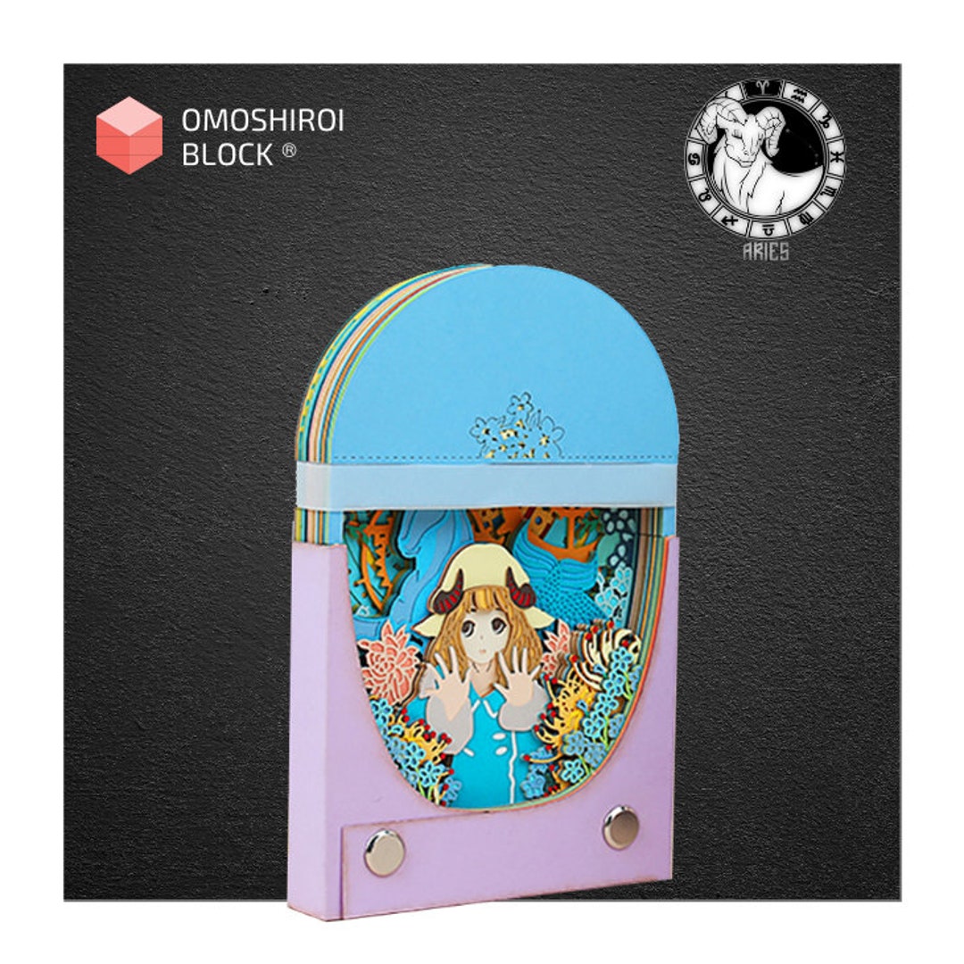 Omoshiroi Block Zodiac Aries 3D Memo Pad - Etsy