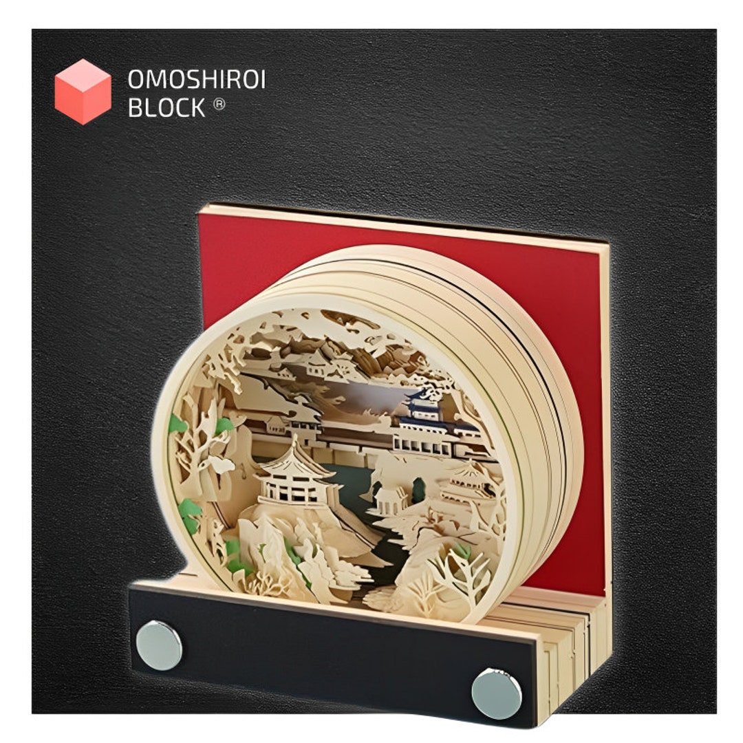 Omoshiroi Block the Ancient Tower 3D Memo Pad - Etsy New Zealand