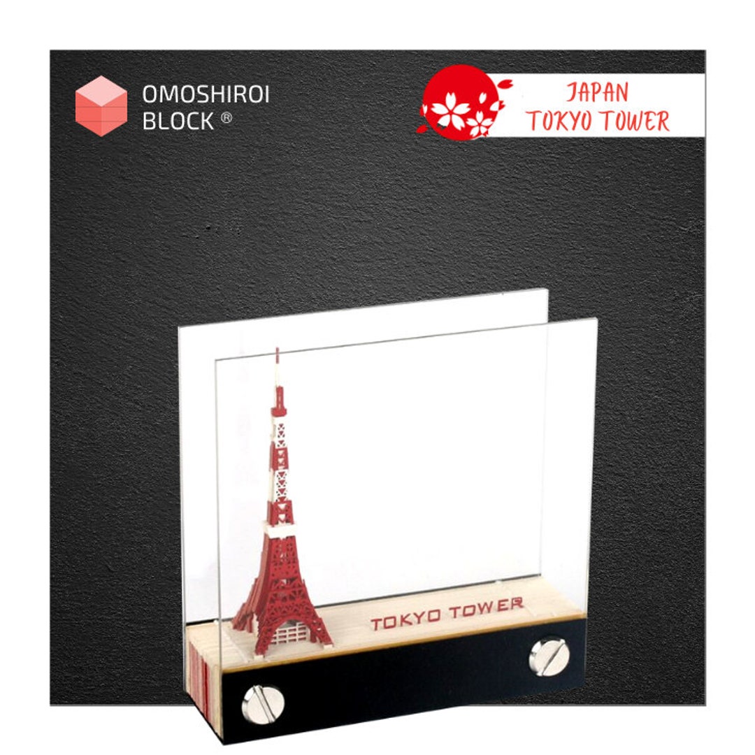 Omoshiroi Block Tokyo Tower 3D Memo Pad - Etsy