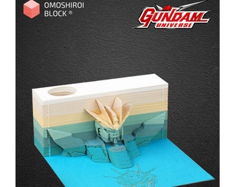 Omoshiroi Block Titanic 3D Memo Pad With Pen Holder Paper | Etsy