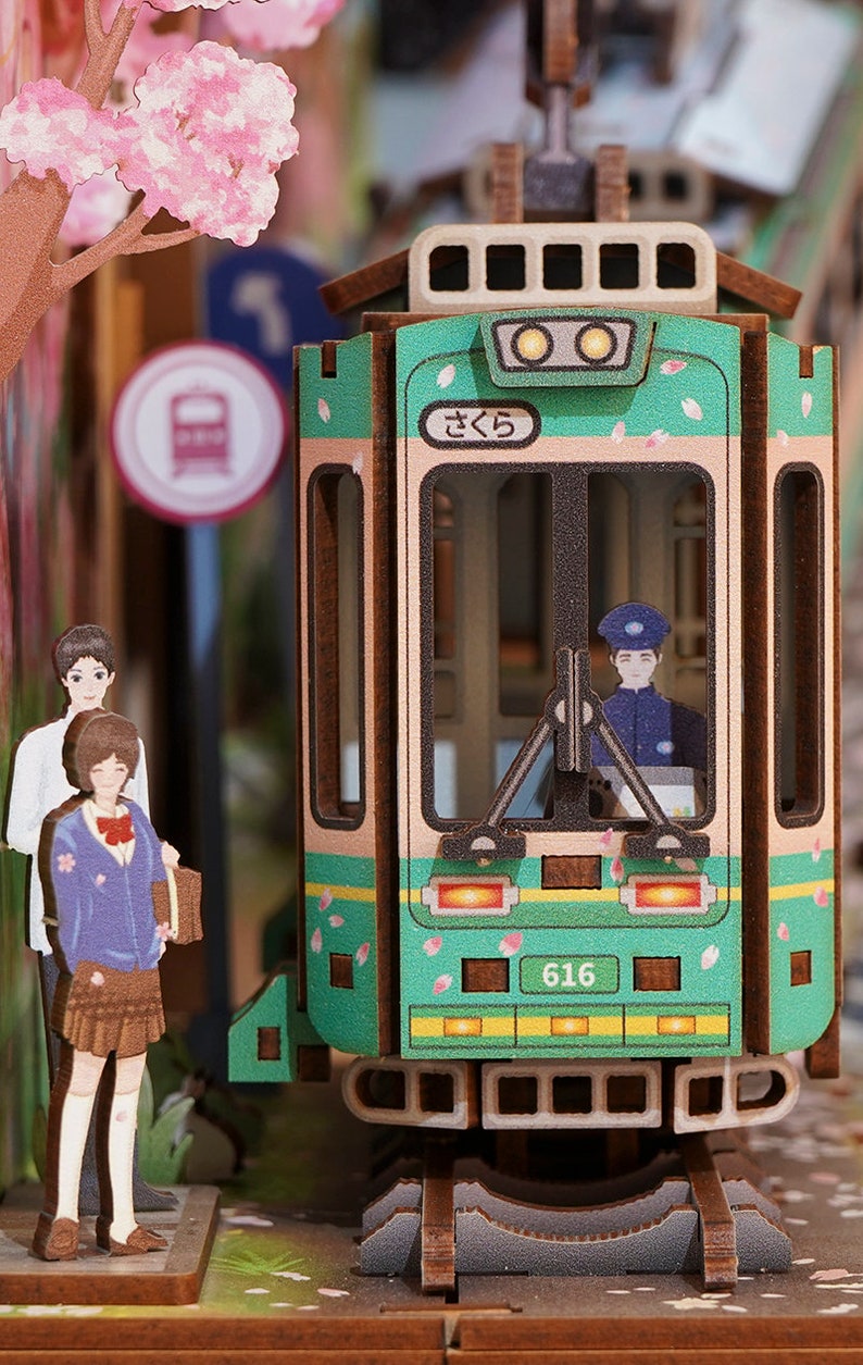 Japanese Sakura's Travel DIY Wooden Bookend Creative - Etsy New Zealand