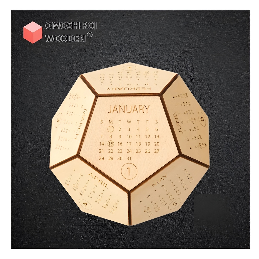 2024 Wood Desk Calendar, Cube Calendar, Unique Desk Accessories, Gift ...