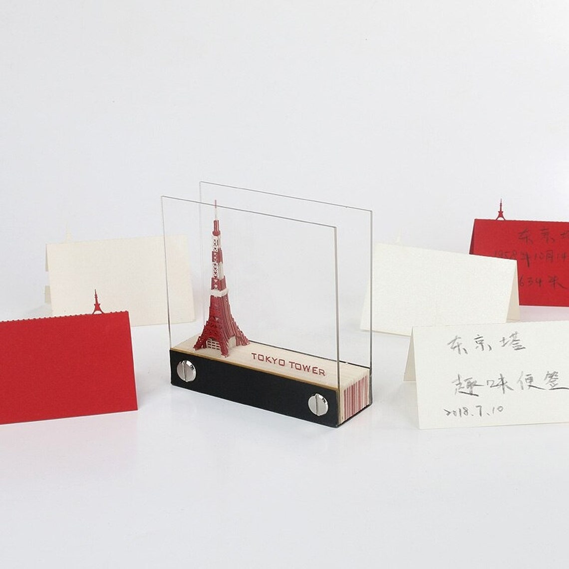 Omoshiroi Block Tokyo Tower 3D Memo Pad - Etsy