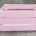 Big Pink Personalised Wooden Crate - Etsy