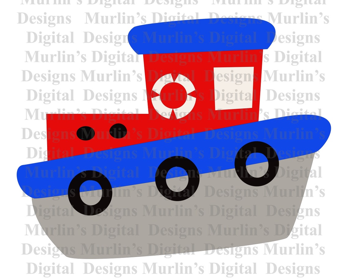 Tugboat SVG for Sublimation, Vinyl Etc. - Etsy