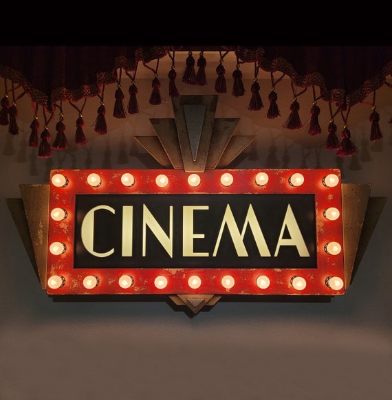 Art Deco Movie Theater Marquee