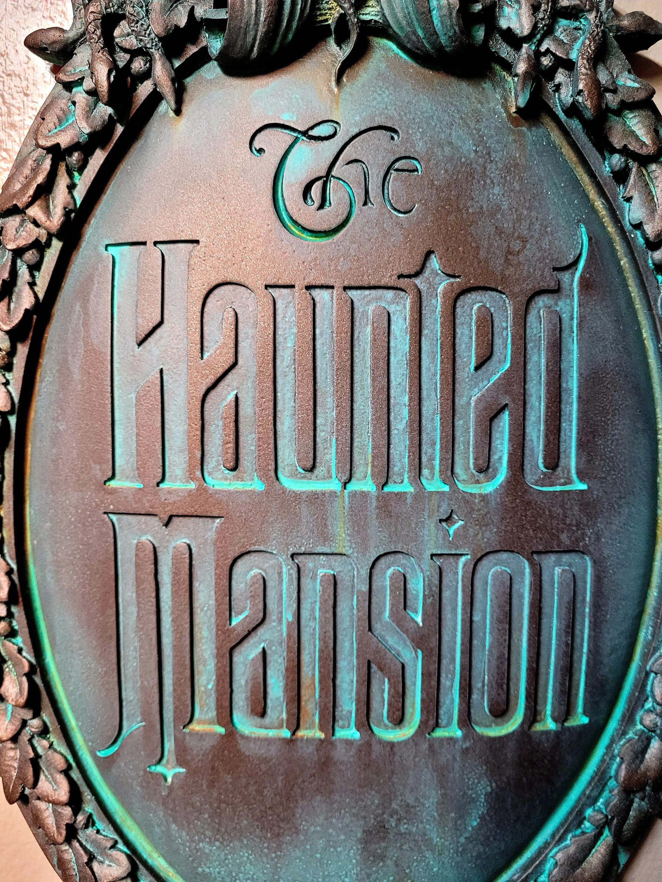 Disney- Inspired Haunted Mansion Gate Plaque Replica – Gothic Wall Art ...