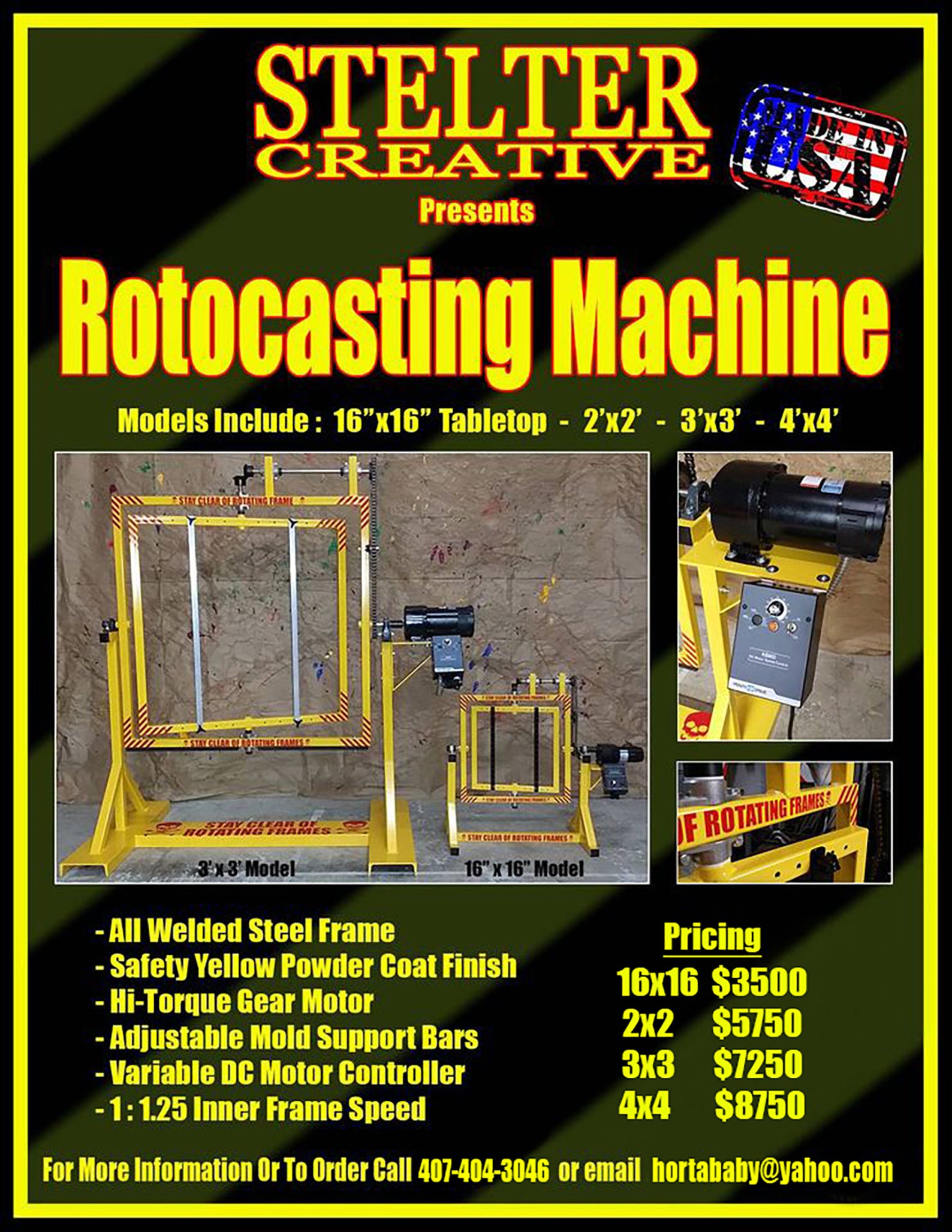 Stelter Creative Professional Custom Built Rotocasting Machine | Etsy