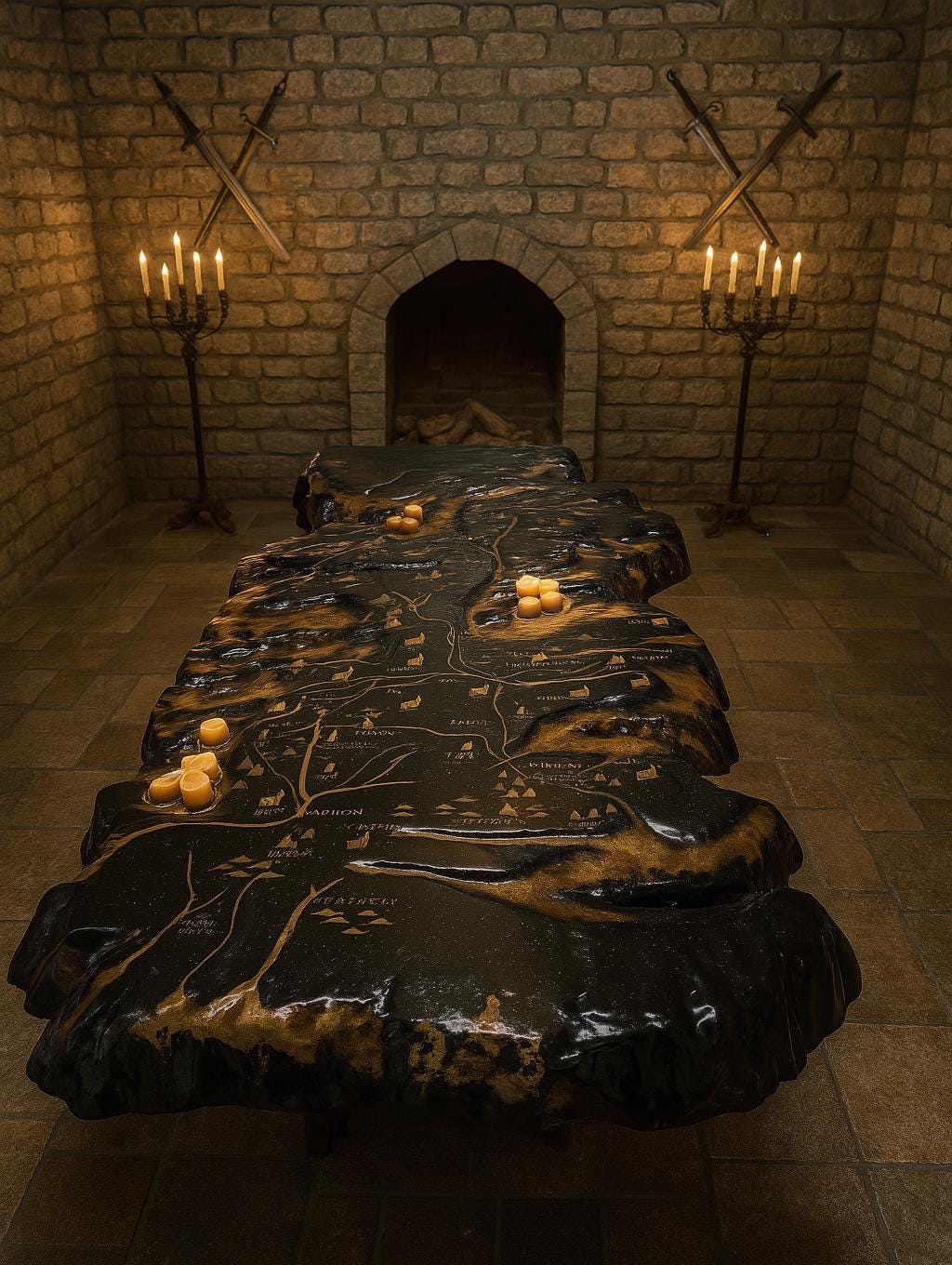 Game of Thrones Dragonstone War Table Replica – Glowing With Fire ...