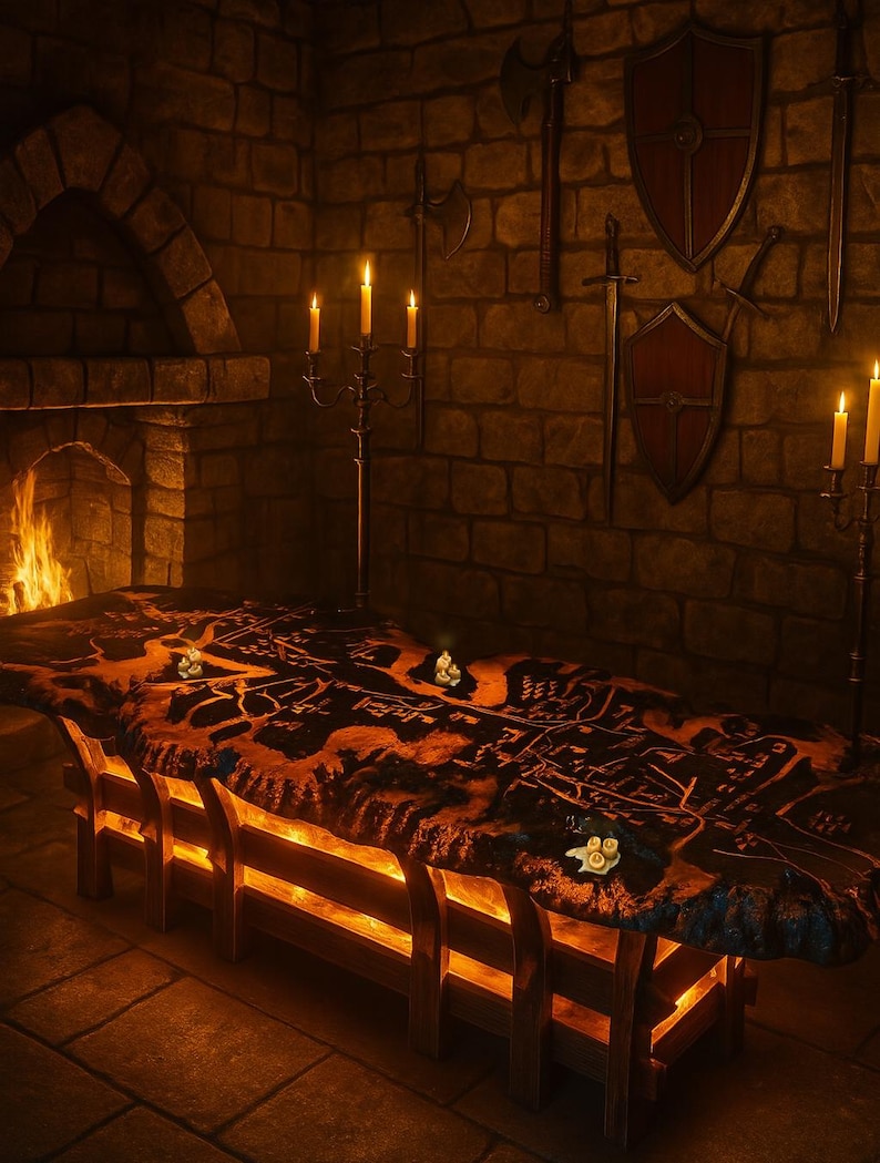 Game of Thrones Dragonstone War Table Replica – Glowing With Fire ...