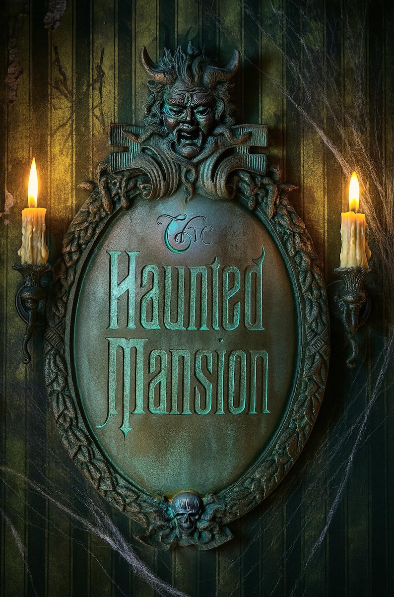 Disney- Inspired Haunted Mansion Gate Plaque Replica – Gothic Wall Art ...