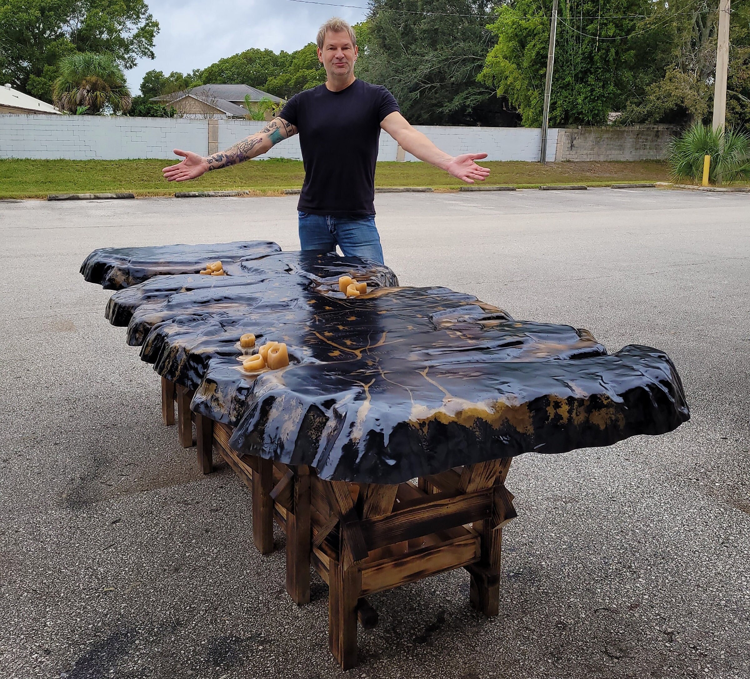 Game of Thrones Dragonstone War Table 'glowing With Fire' Prop Replica ...