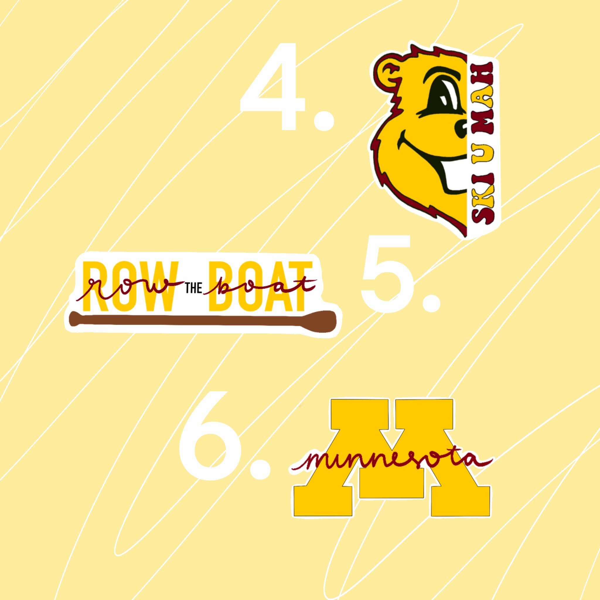 University of Minnesota Weatherproof Stickers - Etsy
