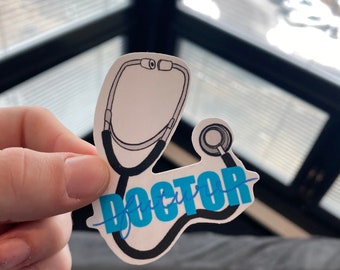 Future Doctor White Coat Weatherproof Sticker - Etsy