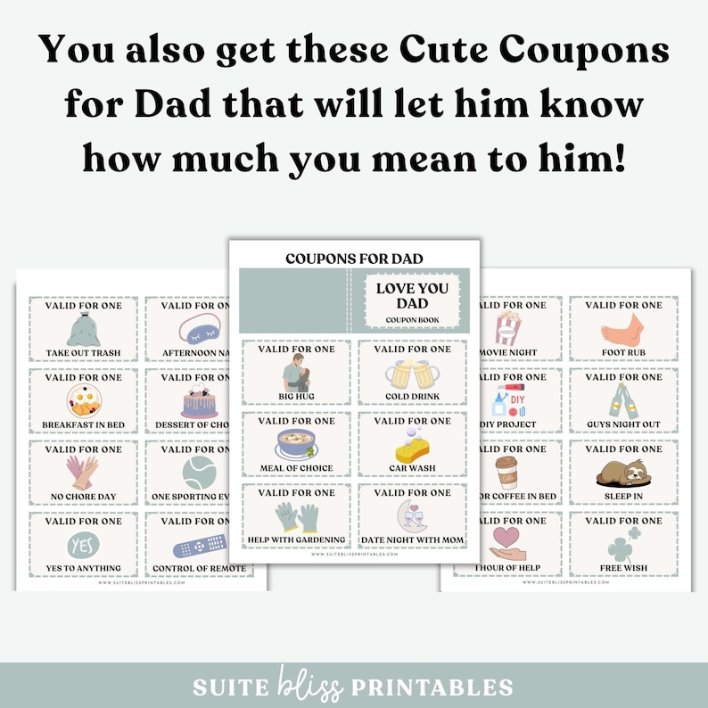 All About My Dad Printable, Cute Fathers Day Gift. All About Dad Gift ...