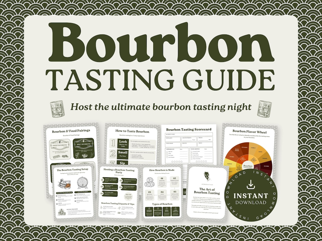 Printable Bourbon Tasting Guide: Whiskey Trivia & Scorecard (PDF) - Etsy