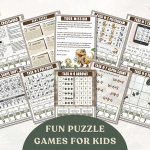 Printable Dinosaur Escape Room Game: Kids Jurassic Party (PDF) - Etsy