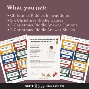 Printable Christmas Riddles for Kids. 48 Christmas Riddles With Answers ...