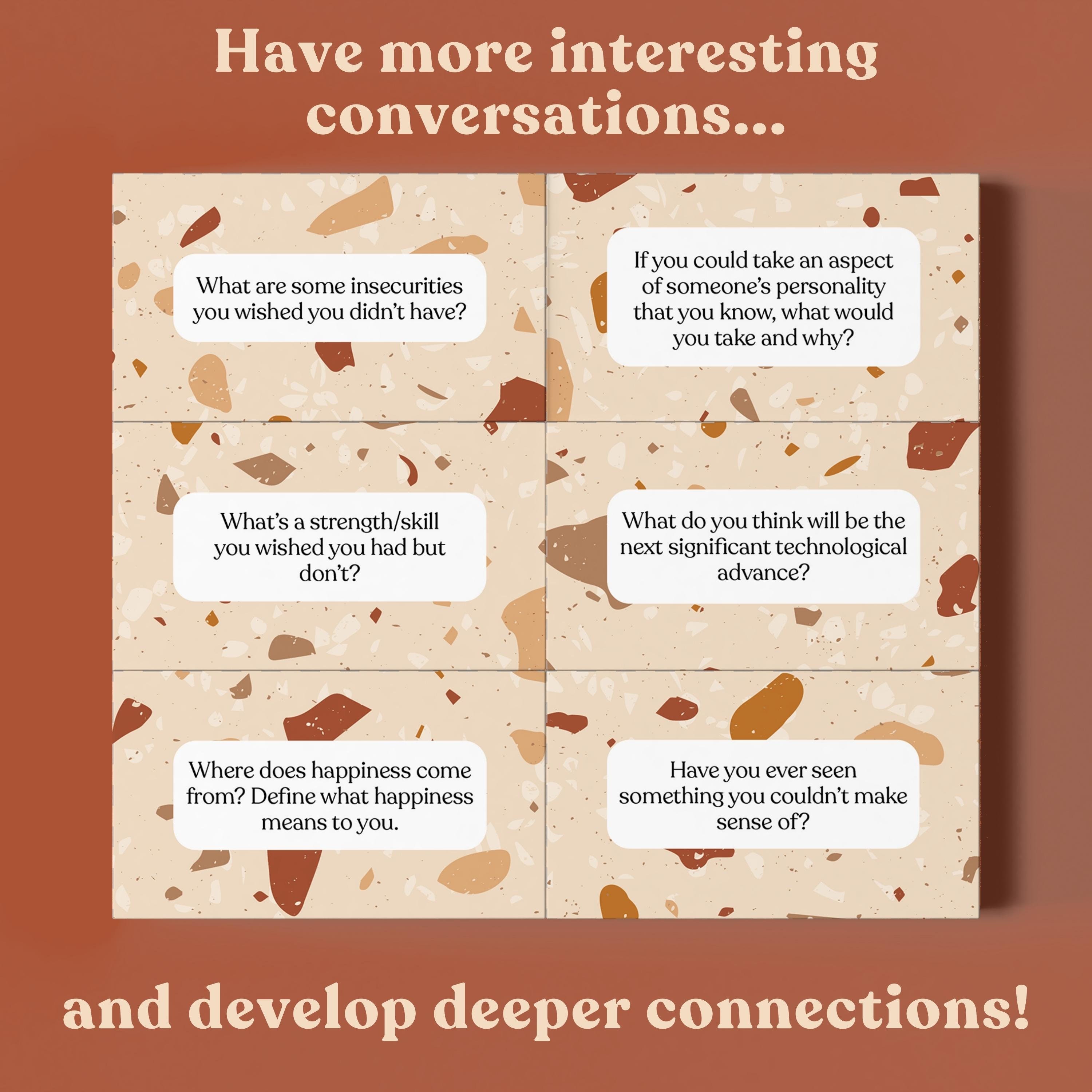 Printable Conversation Starters Table Topics for Dinner - Etsy Australia