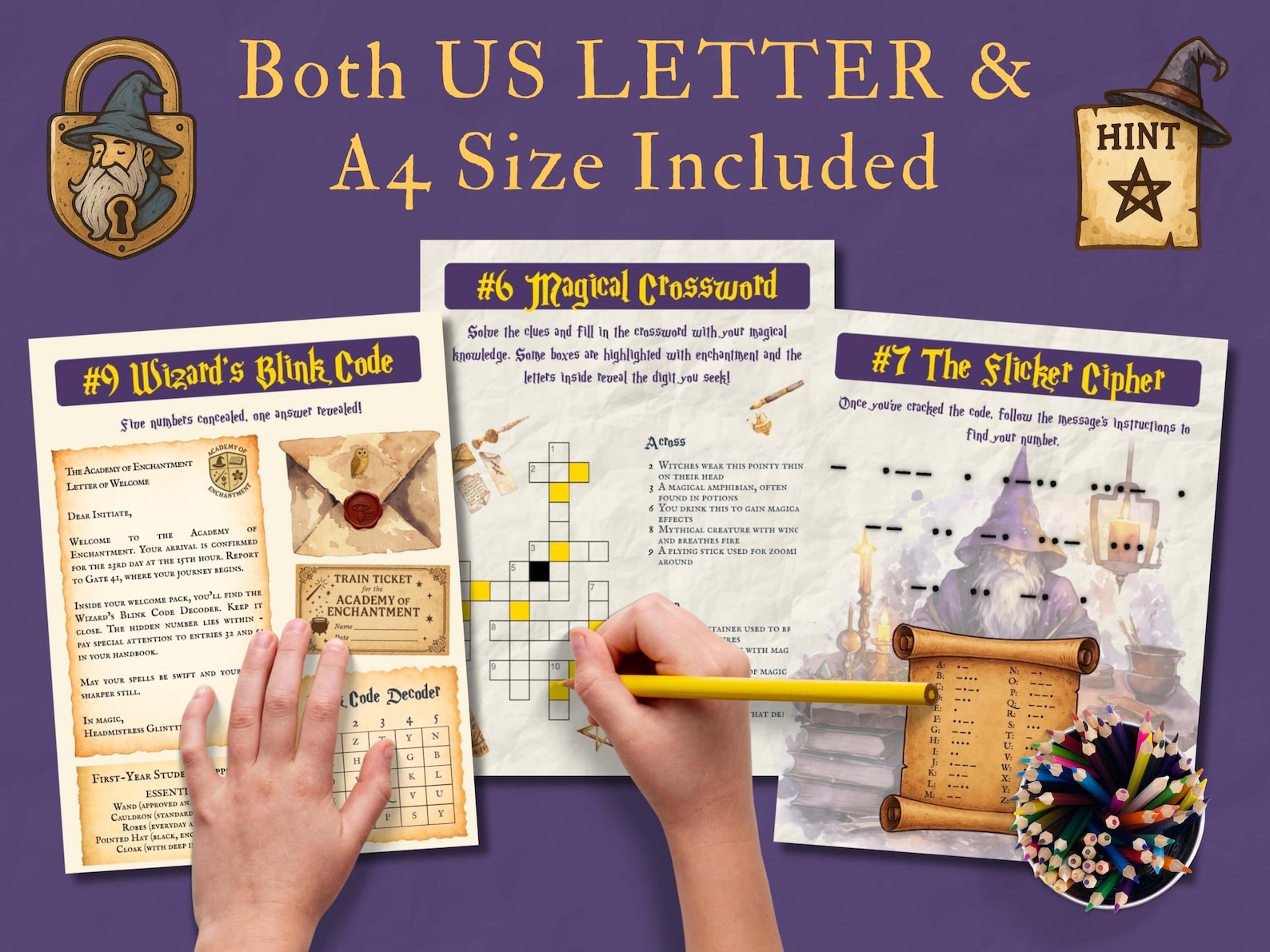 Printable Wizard Escape Room: Magical DIY Game for Kids (PDF) - Etsy