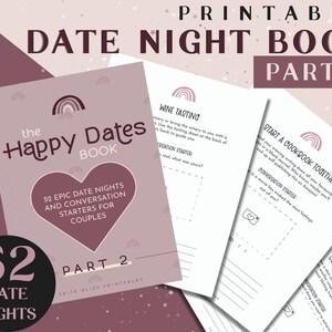 Printable Date Night Ideas Book PART 2 52 Date Ideas for | Etsy