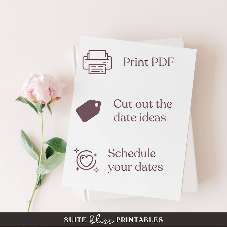 Printable Monthly Date Night Planner. Plan a Year of Dates With Date ...