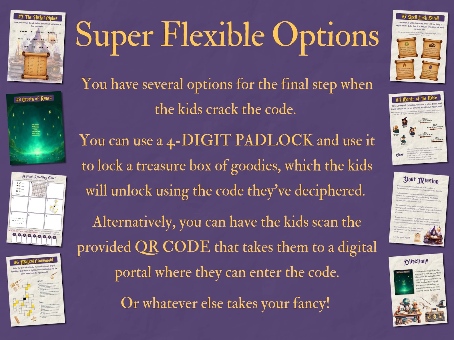 Printable Wizard Escape Room: Magical DIY Game for Kids (PDF) - Etsy