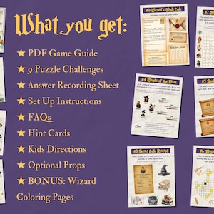 Printable Wizard Escape Room: Magical DIY Game for Kids (PDF) - Etsy