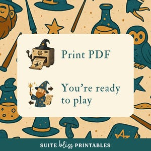 Printable Wizard Escape Room: Magical DIY Game for Kids (PDF) - Etsy