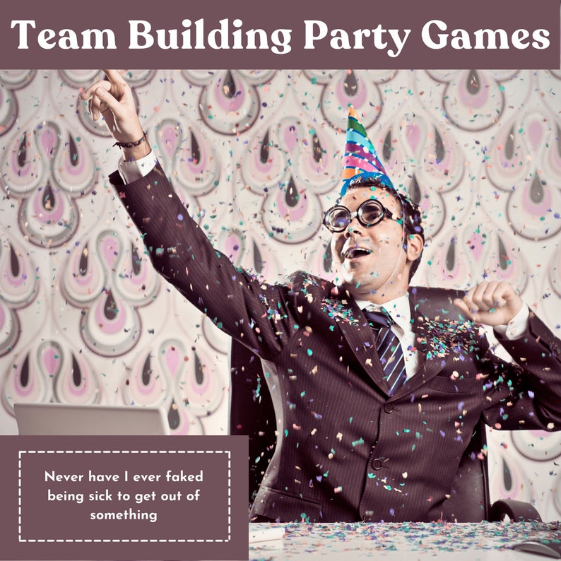 Team Building Party Games. Printable Team Building Games for Work ...
