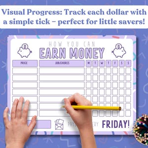 How to Earn Money Chart | Responsibility Chart | Editable Chore Chart ...