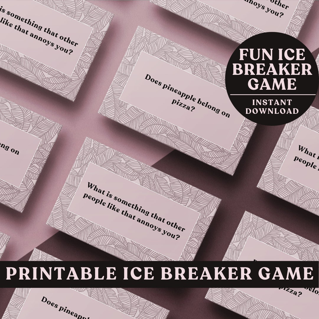 Printable Icebreaker Games. Bring the Fun With This Group Ice Breaker ...