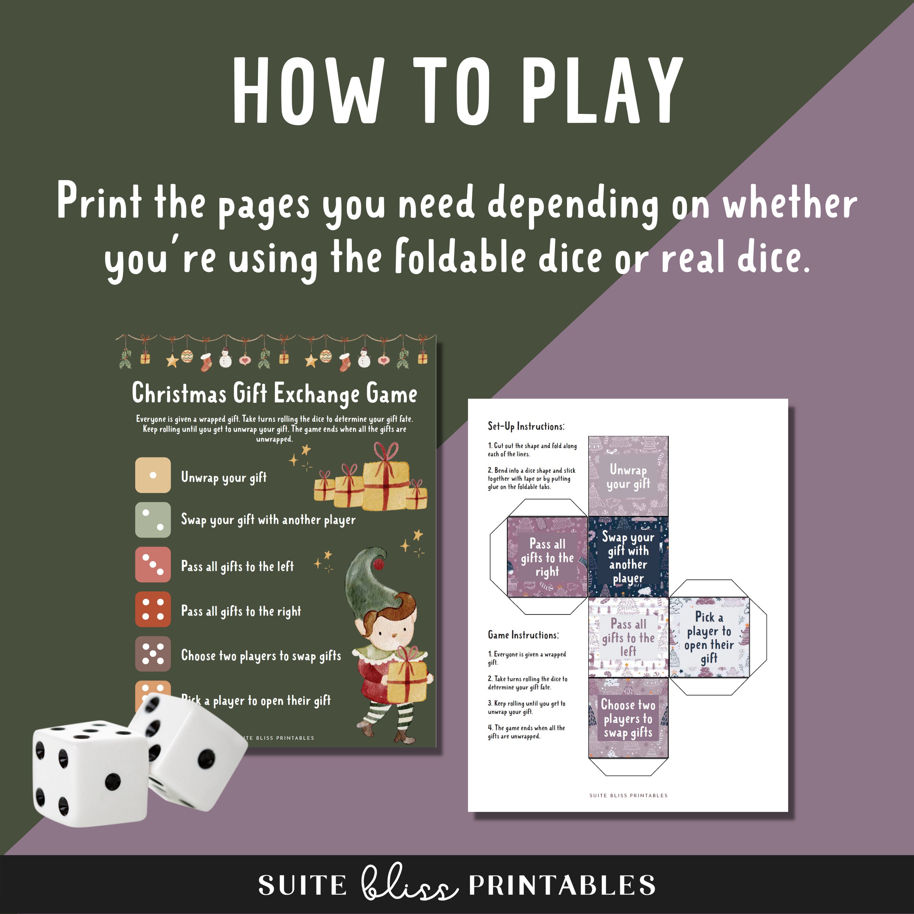 Printable Pass the Present Game Christmas Gift Exchange Game. A Fun ...