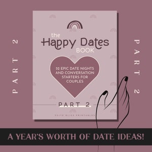 Printable Date Night Ideas Book (part 2): 52 Date Adventures (PDF) - Etsy