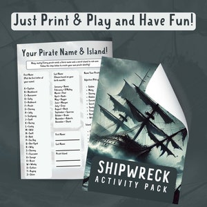 Shipwreck Activity Pack I Printable Shipwreck Activity I Ship Coloring ...
