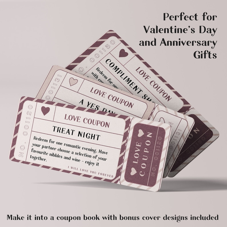 Printable Naughty Love Coupons, Anniversary Gift (PDF) - Etsy